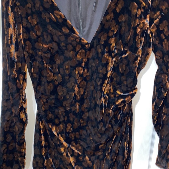 Zara | Dresses | Zara Long Sleeve V Neck Mini Dress Sheer Sexy Dress ...